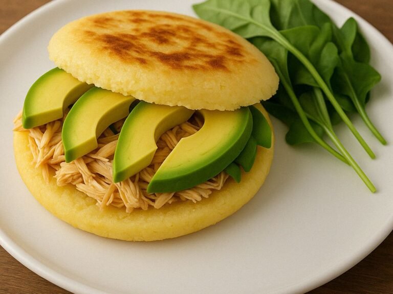 🥑 Arepa Fit de Frango com Abacate: Leve, Crocante e Perfeita para o ...